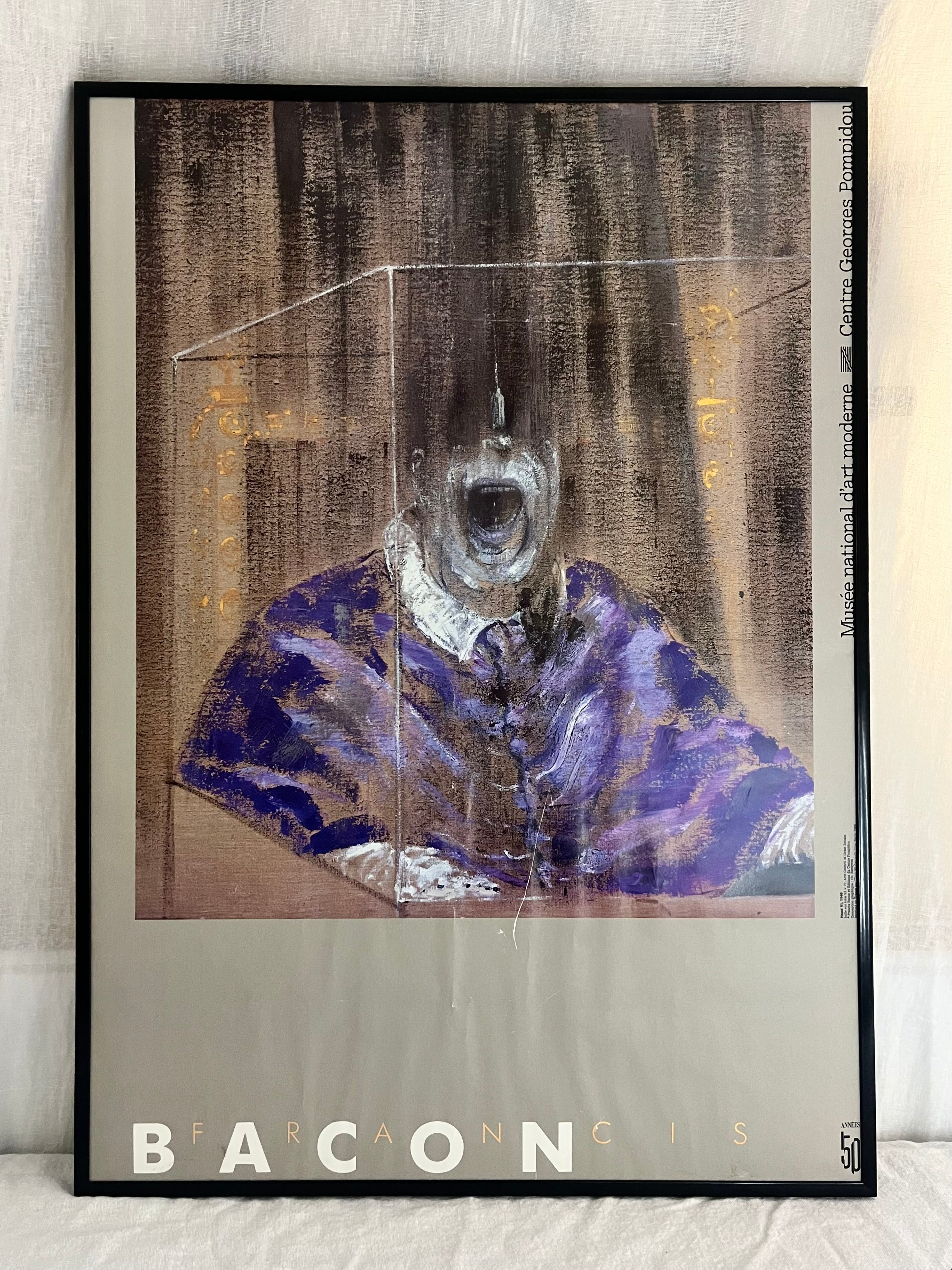 Francis Bacon Exhibition Poster c1988 – Old Lovers Antiques